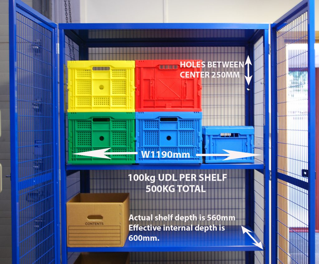 Stak-Secure Mobile Security Cage with Doors Various Sizes Available ...