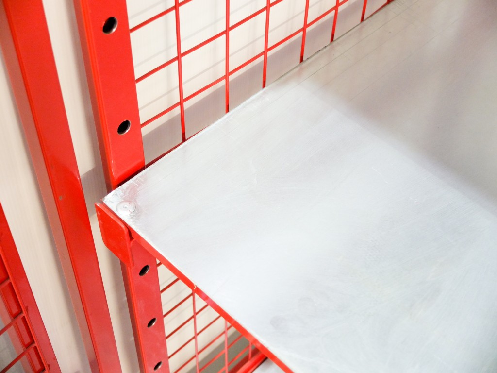 Stak-Red Mobile Mesh Security Cages With Adjustable Shelves Various ...