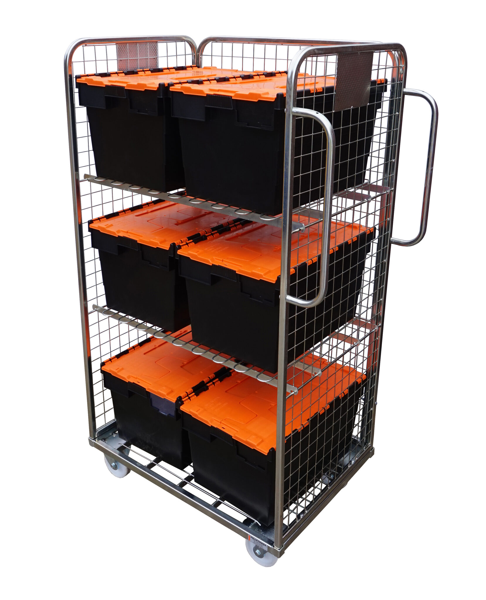 Three Sided Picking Trolley H1690 x W900 x D650mm | Security Cages Direct
